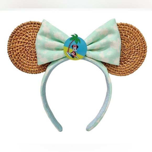 Accessories | Mickey Mouse Rattan Woven Ear Headband | Poshmark
